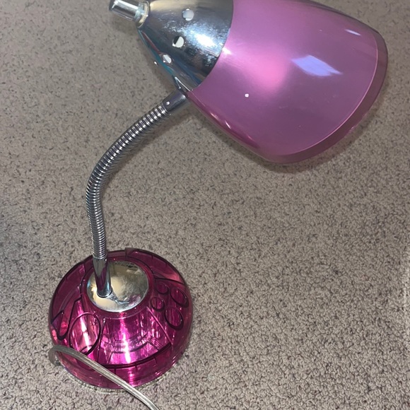 Amazon | Other | Dark Clear Pink Desk Lamp | Poshmark